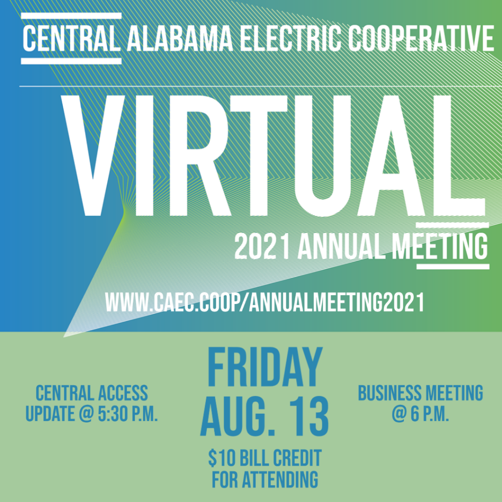 Annual Meeting 2021 | Central Alabama Electric Cooperative
